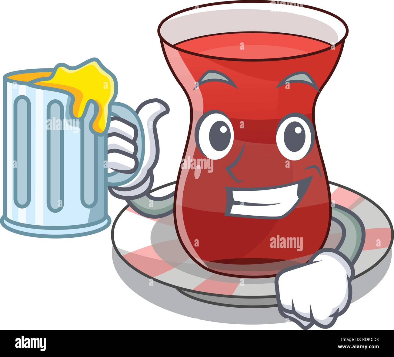 Traditional turkish tea glass Stock Vector Images - Alamy