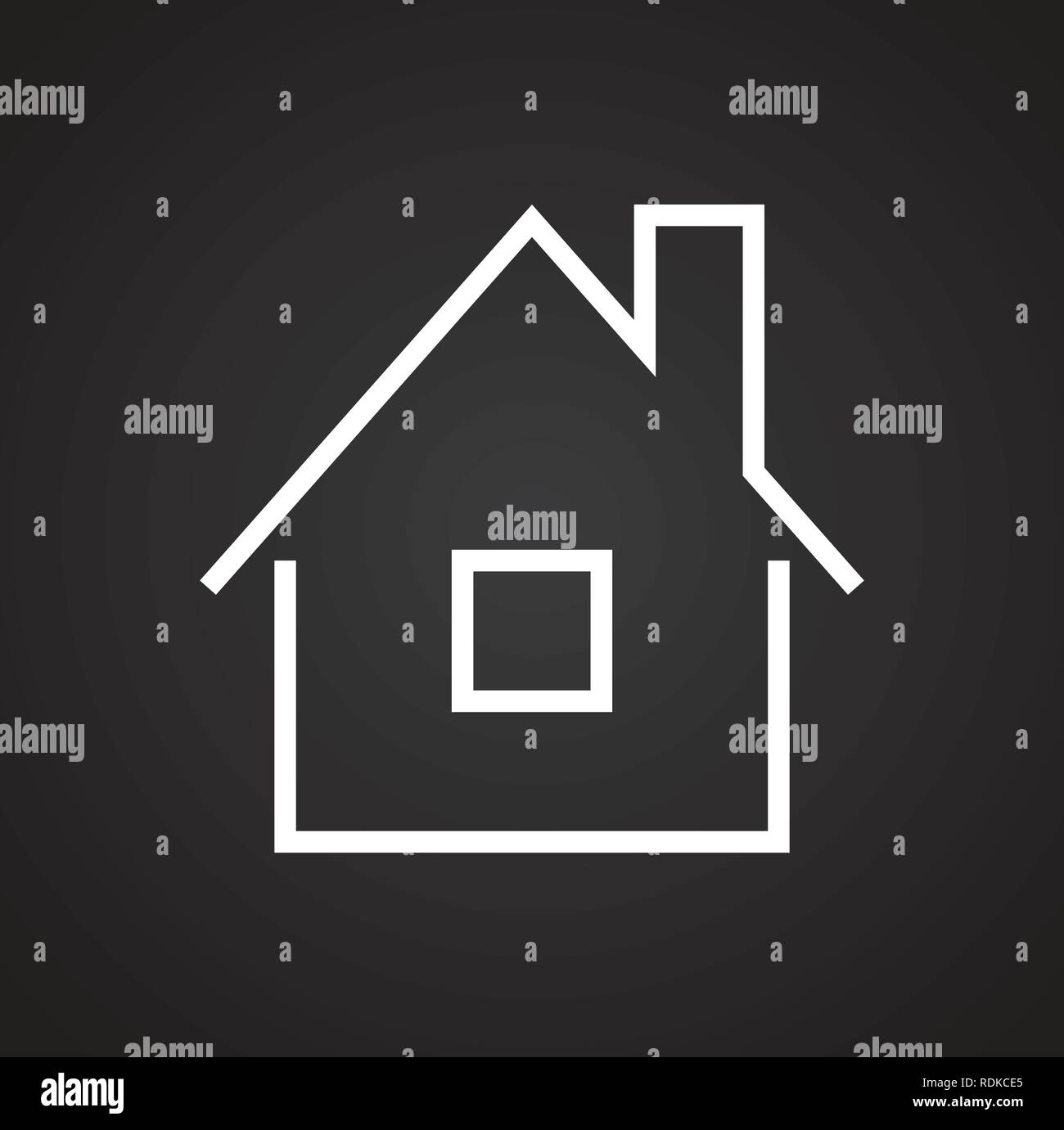Home icon on black background for graphic and web design, Modern simple ...