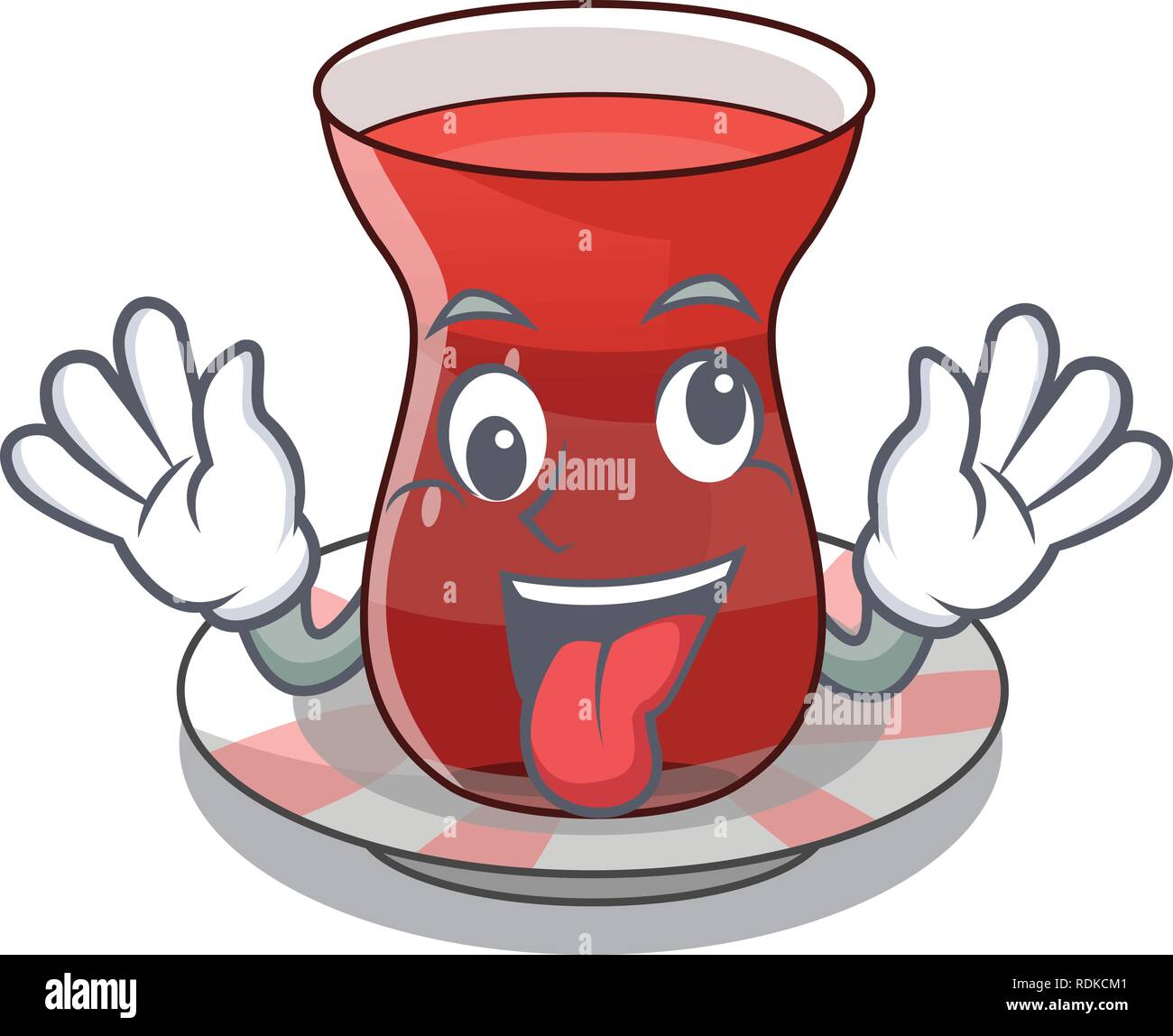 Crazy tea turkish on the with mascot Stock Vector Image & Art - Alamy