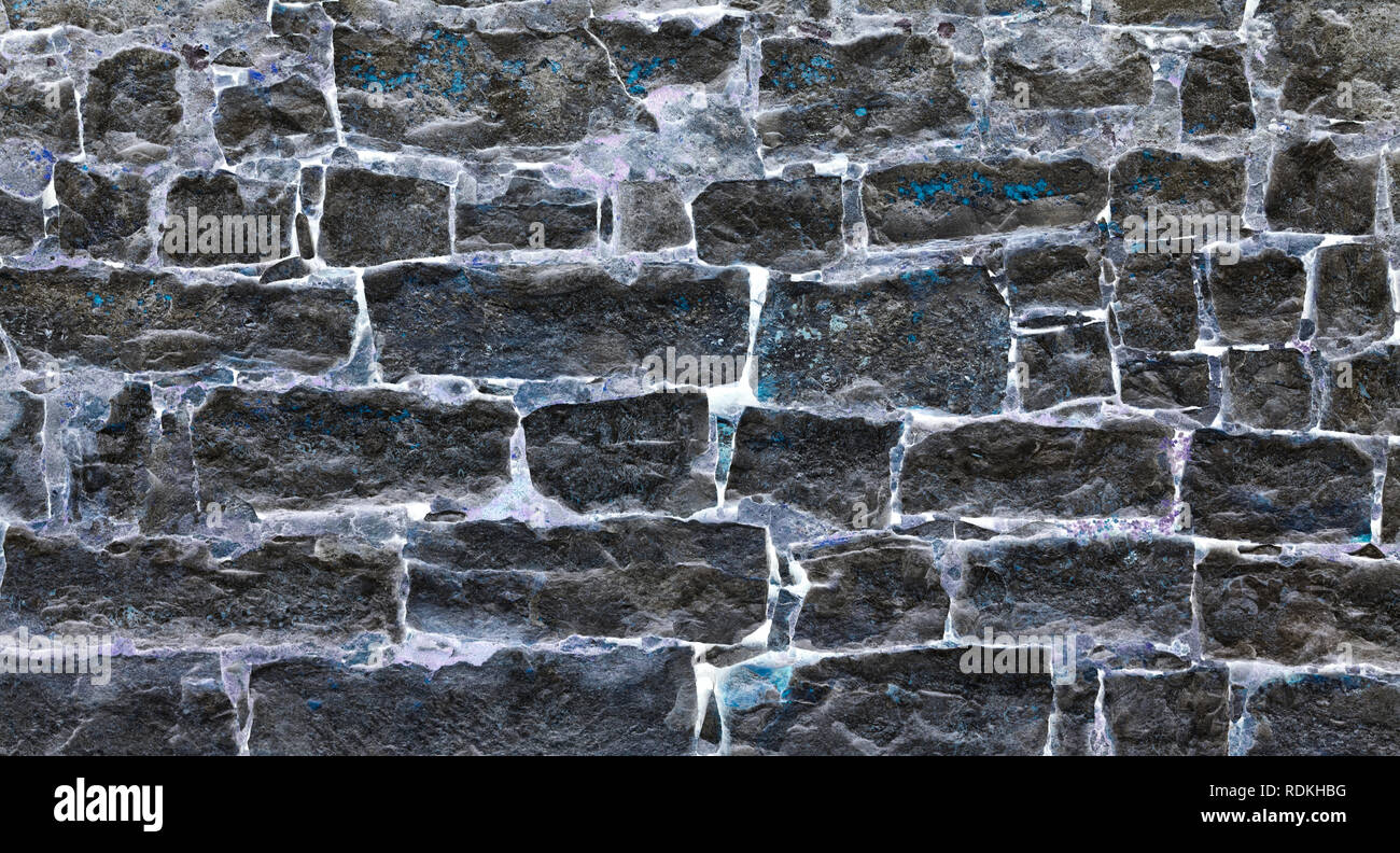 Surreal brick wall background - inverted colors give a fairytale like ...