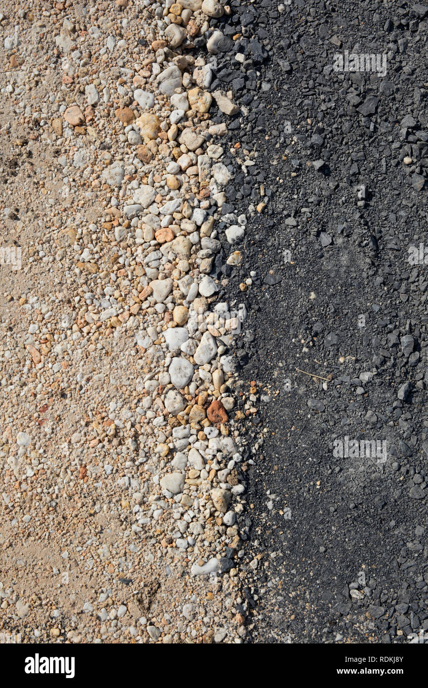 Texture of pebbles on a road Stock Photo - Alamy