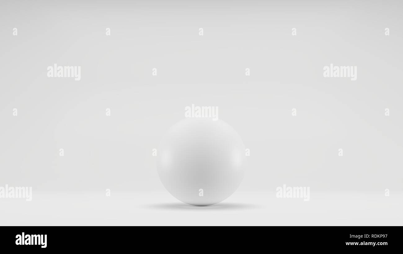 Sphere in a white photo studio Stock Photo - Alamy