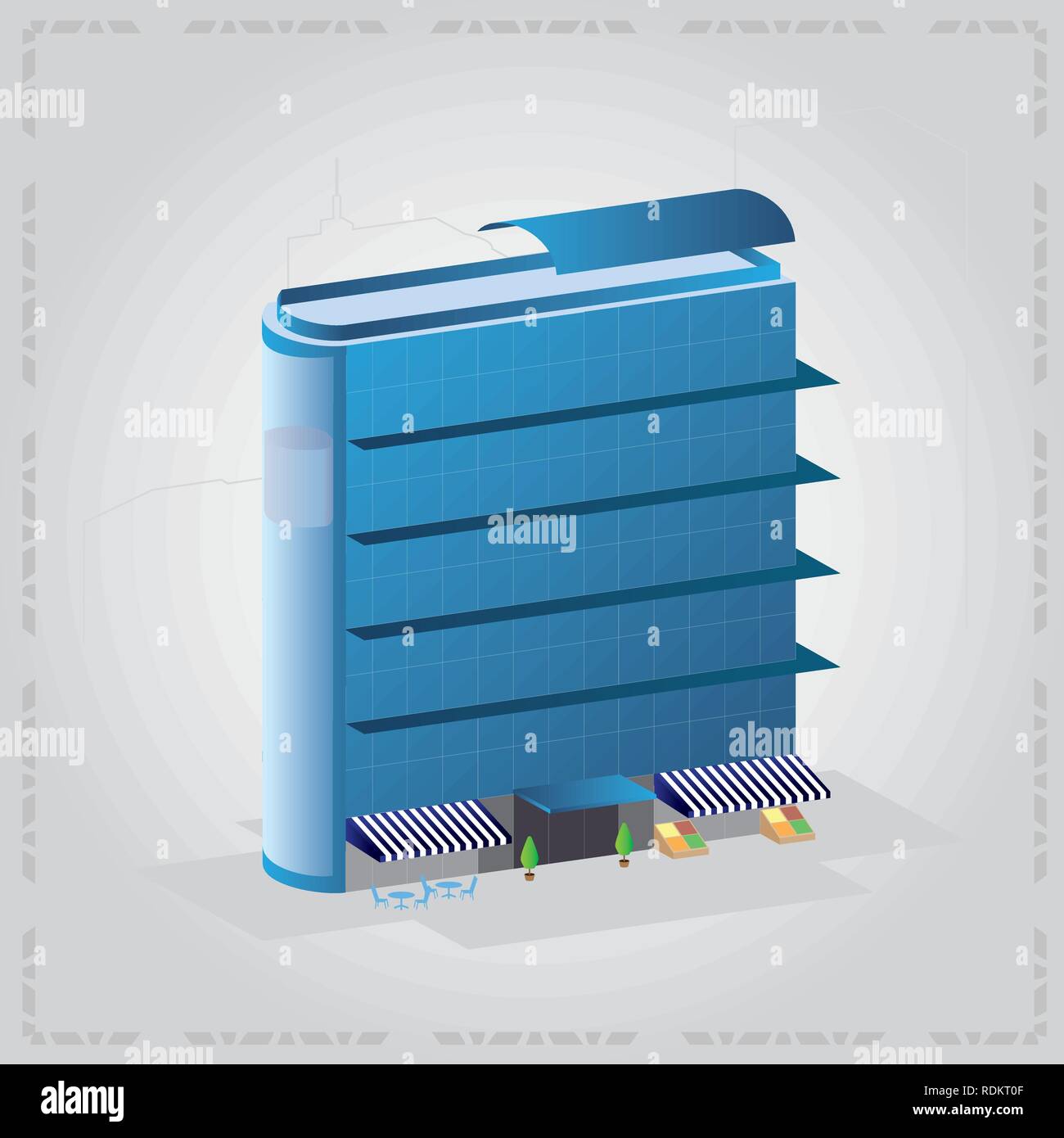 Commercial modern tower Stock Vector Images - Alamy
