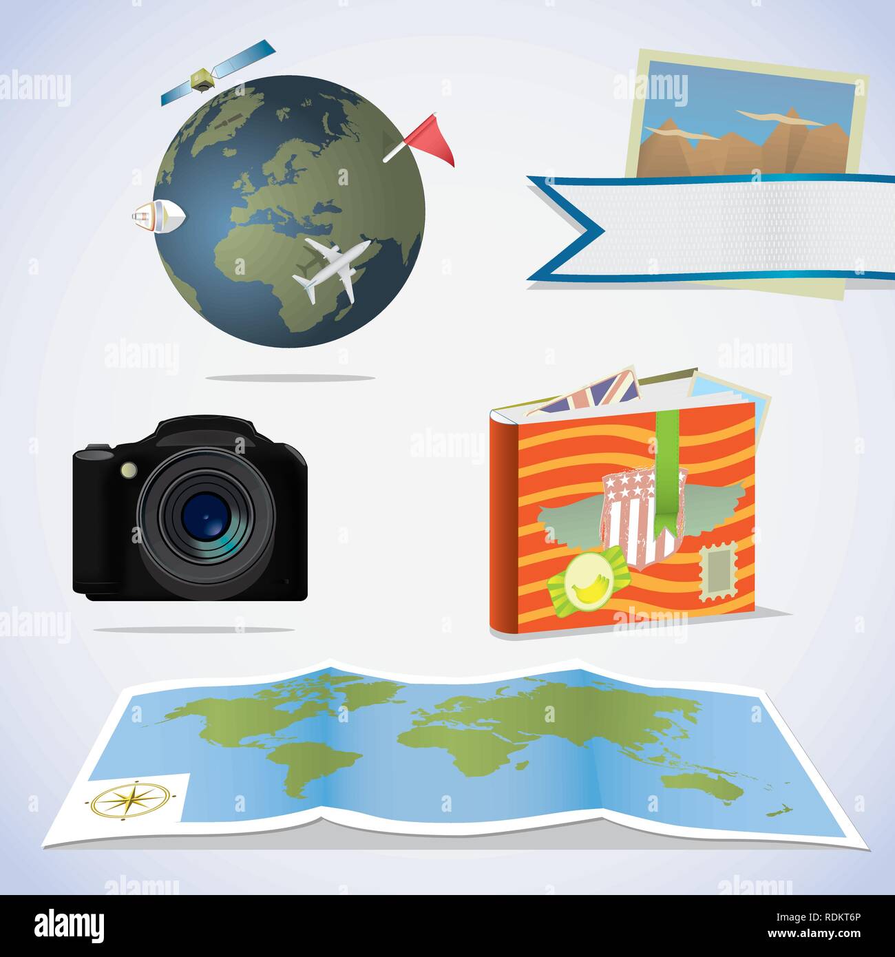 Vector journal sticker hi-res stock photography and images - Alamy