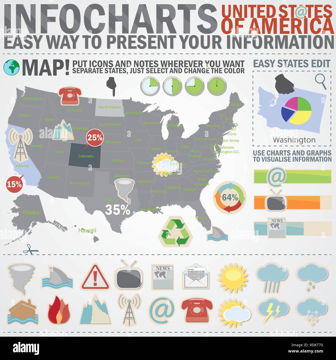 United states map and flood hi-res stock photography and images - Alamy