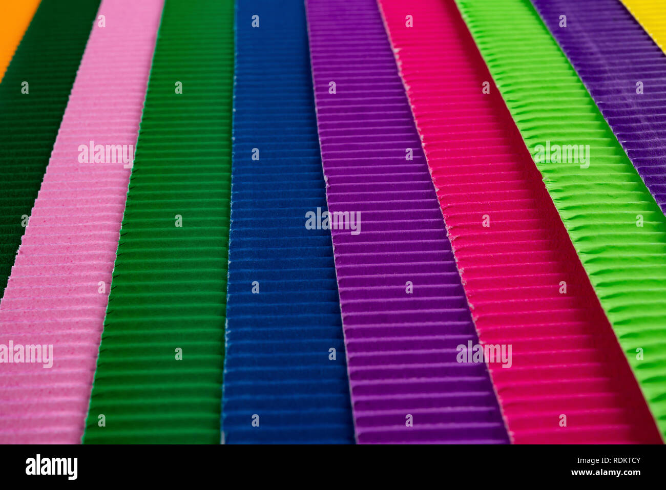 multi color cardboard corrugated papers as background Stock Photo - Alamy