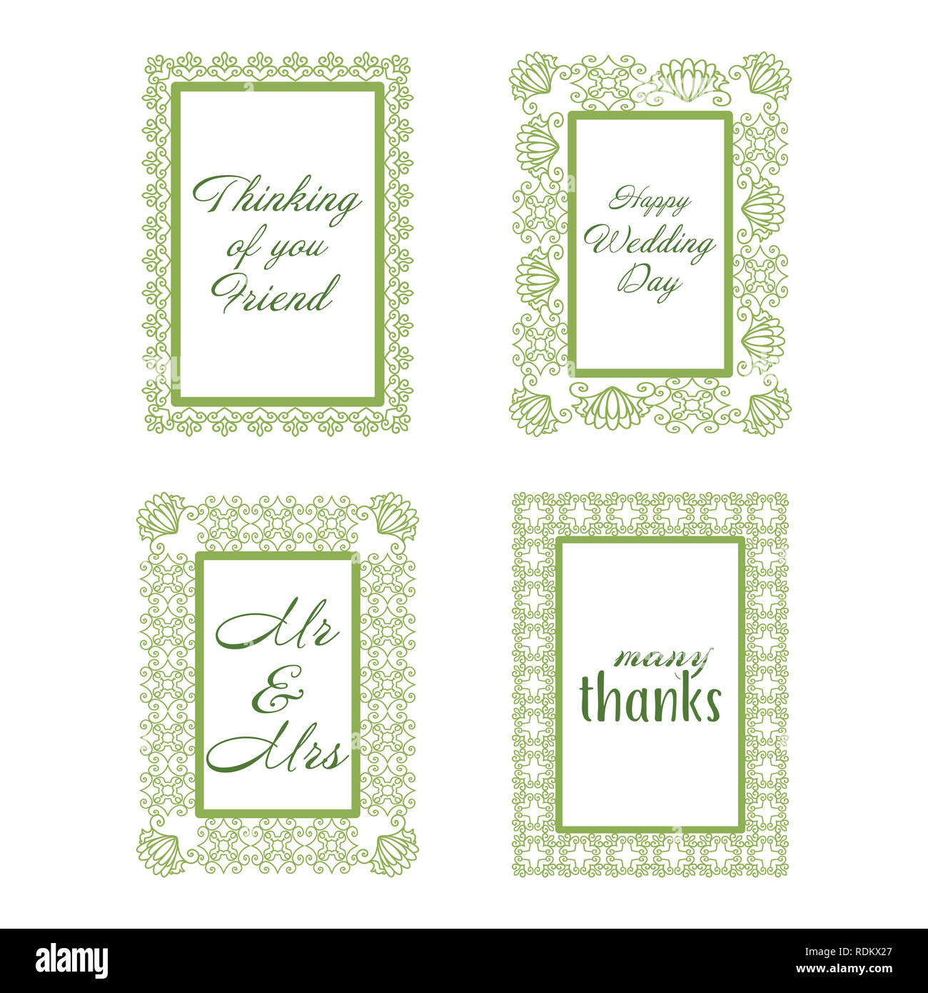 Elegant Lace Border Frames laser cut Picture Frames Stock Photo - Alamy