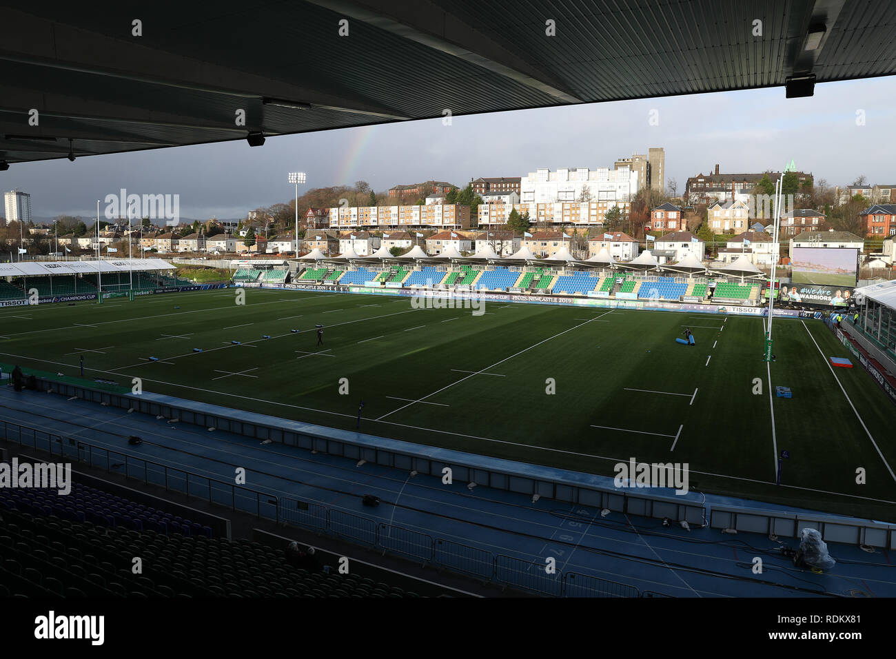 General view of the Scotstoun Stadium, home to the Glasgow Warriors ...