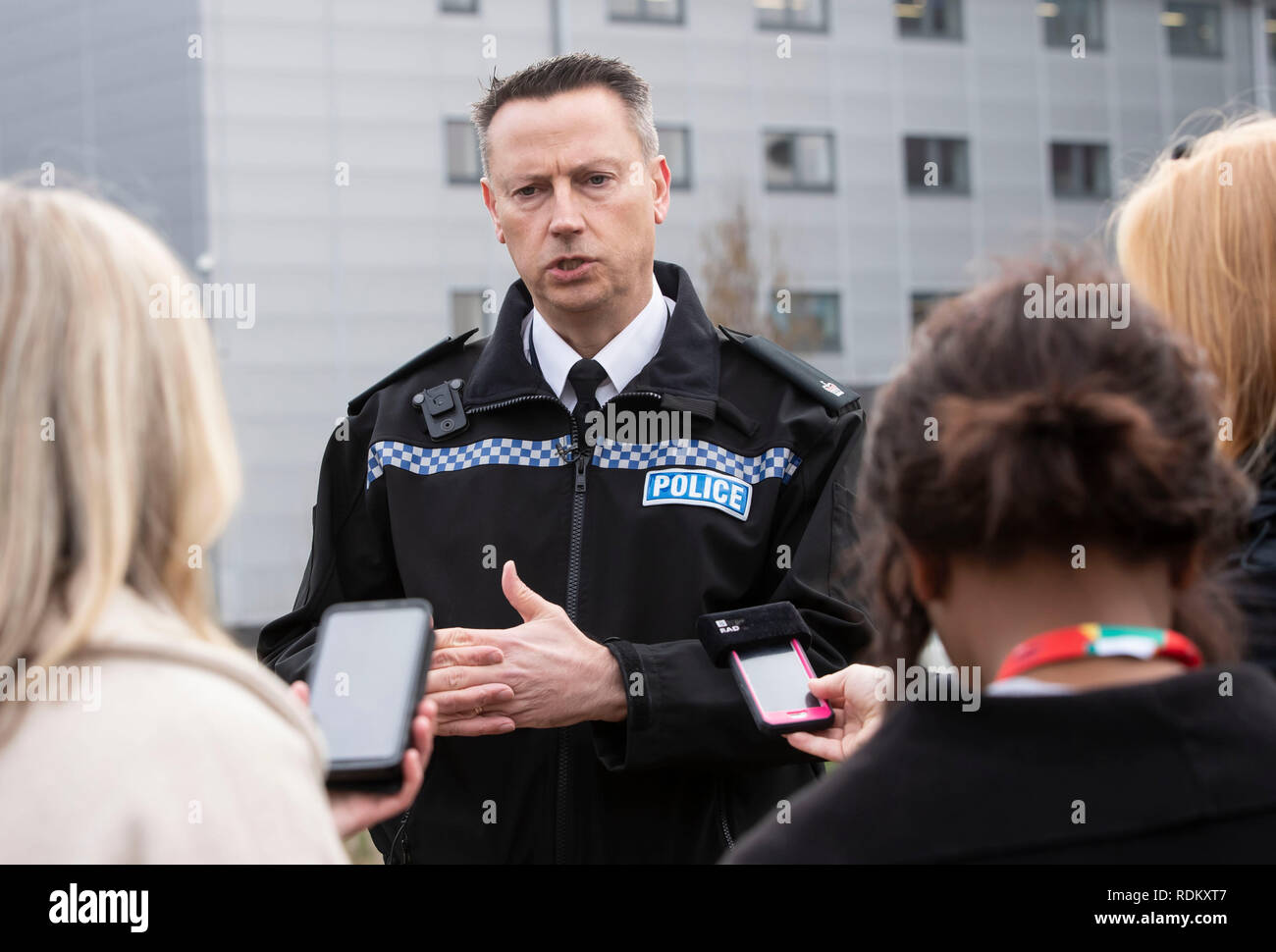 Superintendent Paul McCurry speaks at a press conference regarding ...