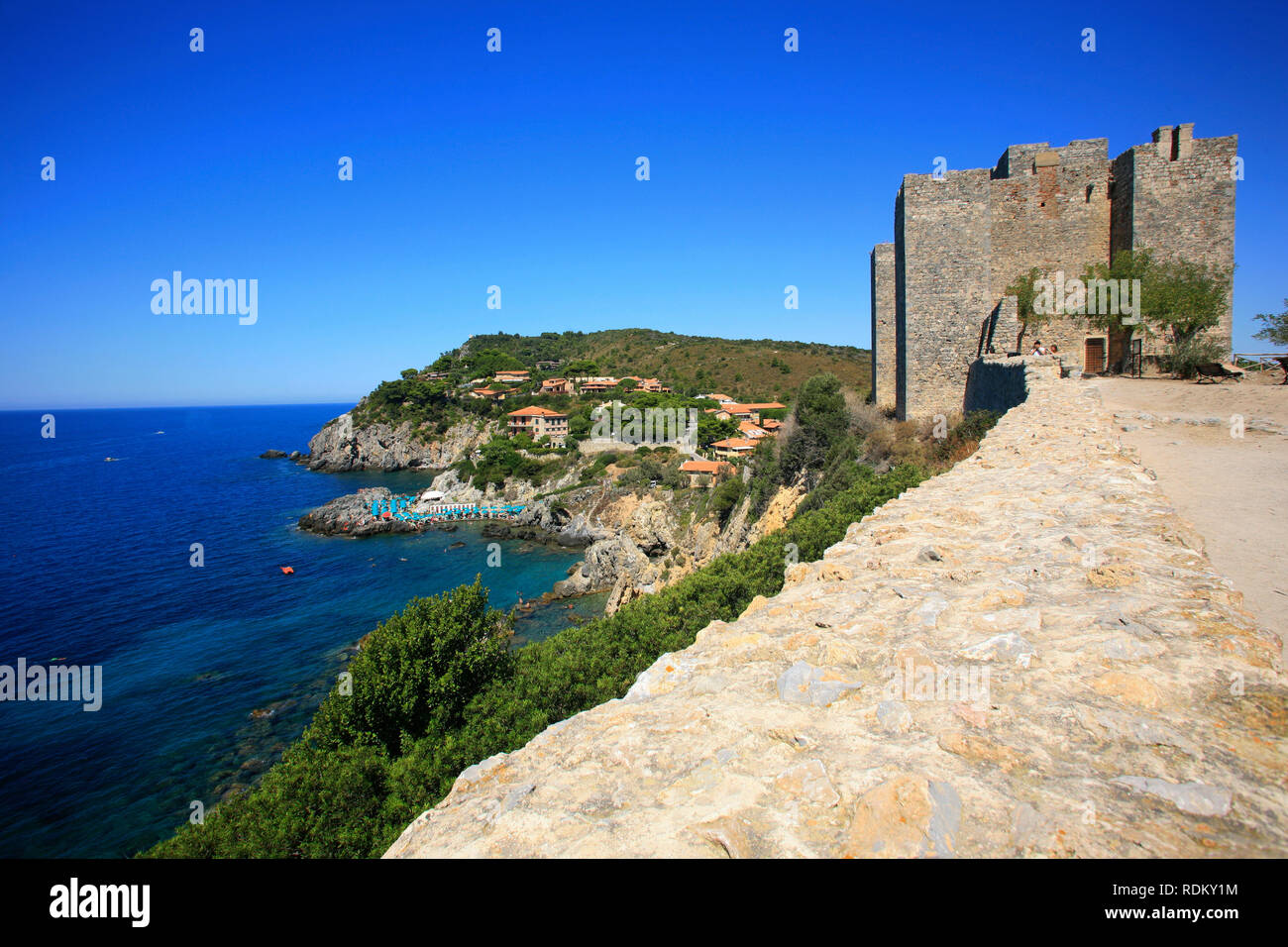 Italy, Tuscany, Grosseto, Talamone village on the sea Stock Photo - Alamy