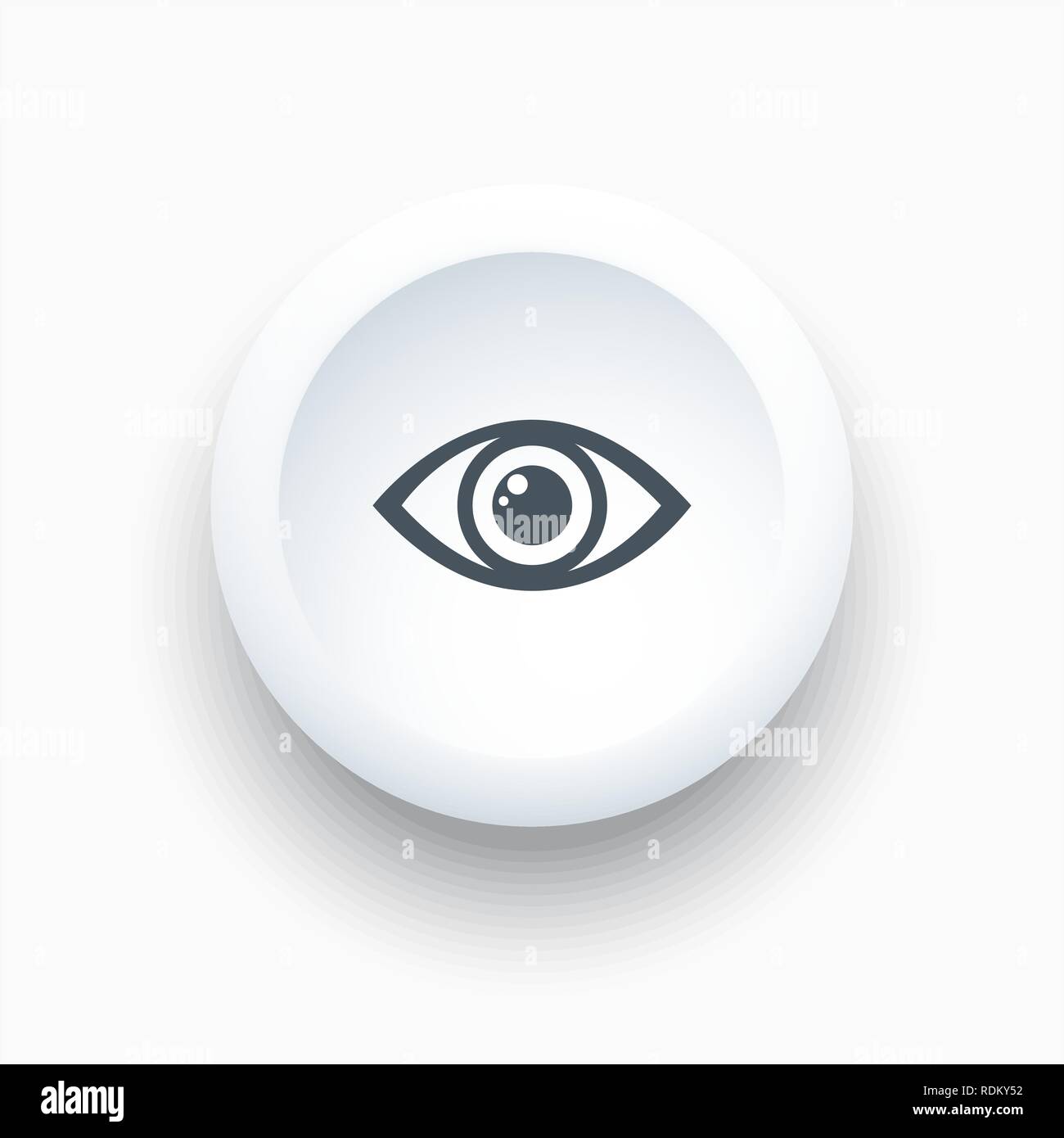 Round flat eye Stock Vector Images - Alamy