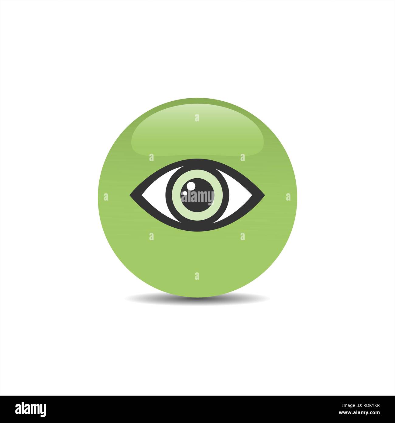 Eye bubble on white Stock Vector Images - Alamy