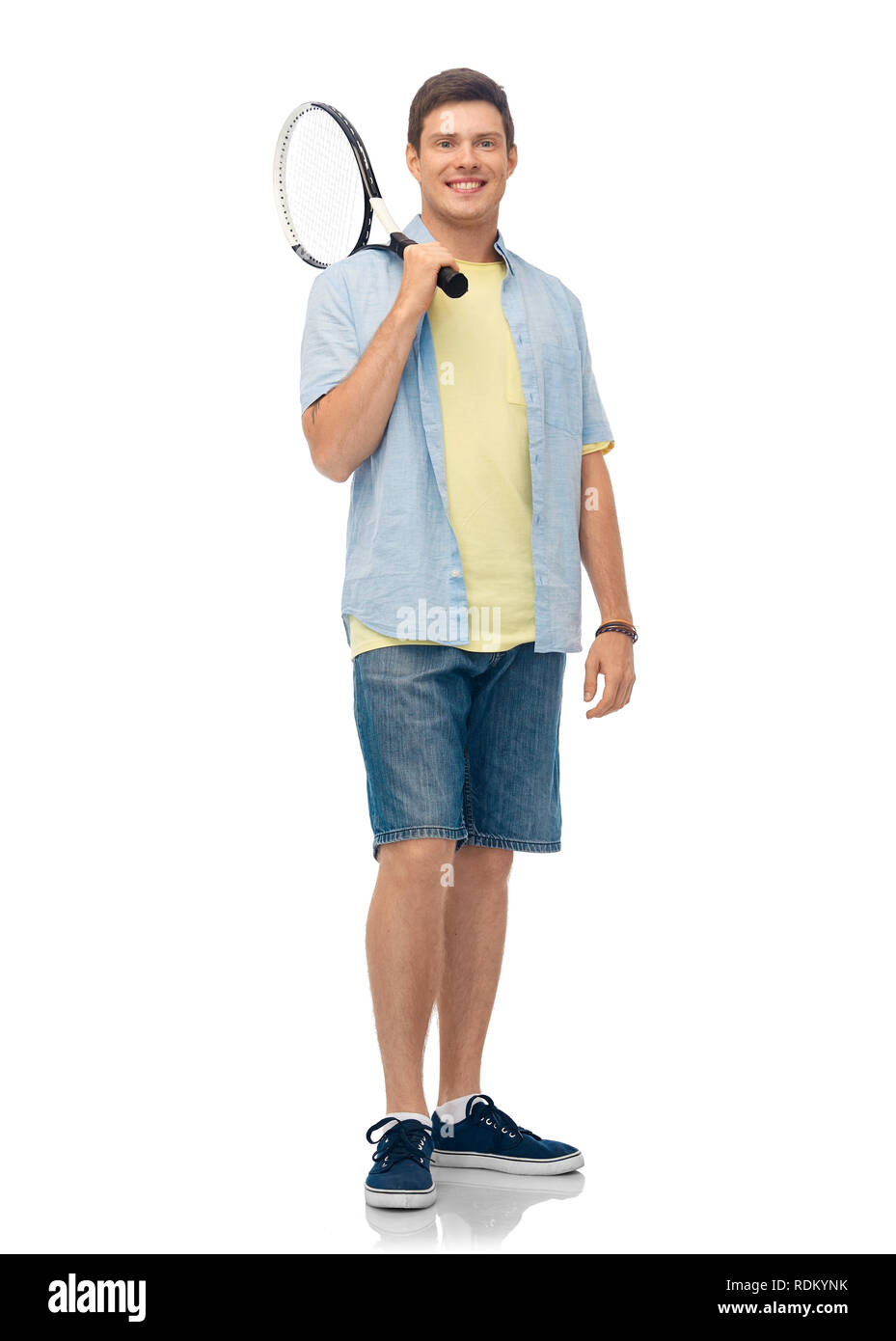 Man tennis racket hi-res stock photography and images - Alamy