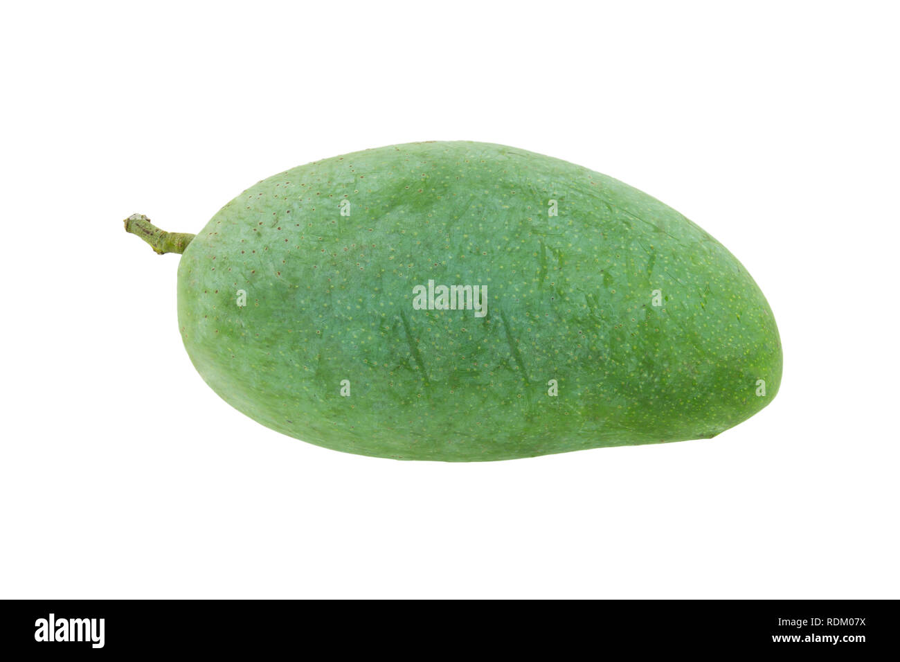 Green mango isolated on a white background Stock Photo - Alamy