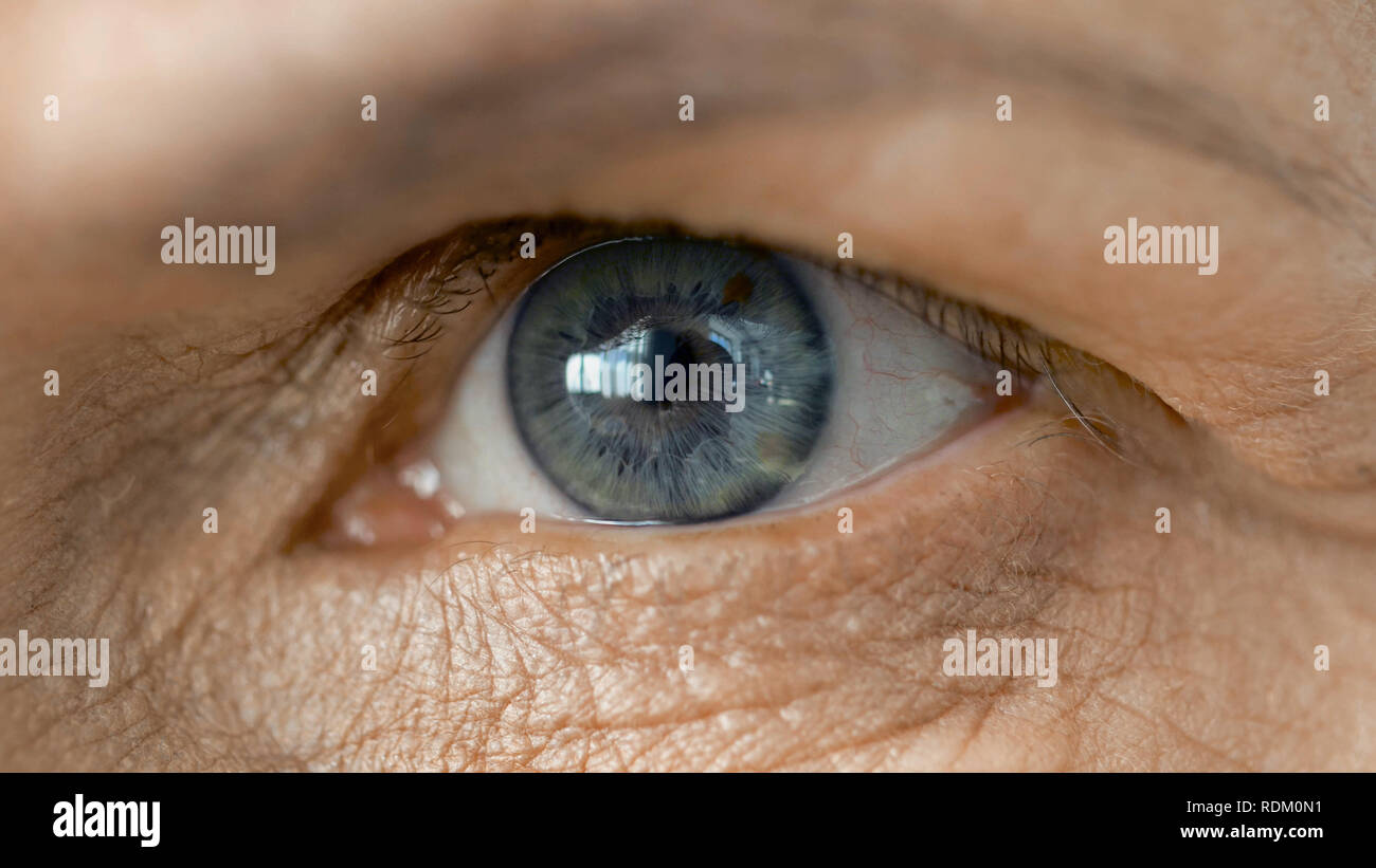 Old person eye close up hi-res stock photography and images - Alamy