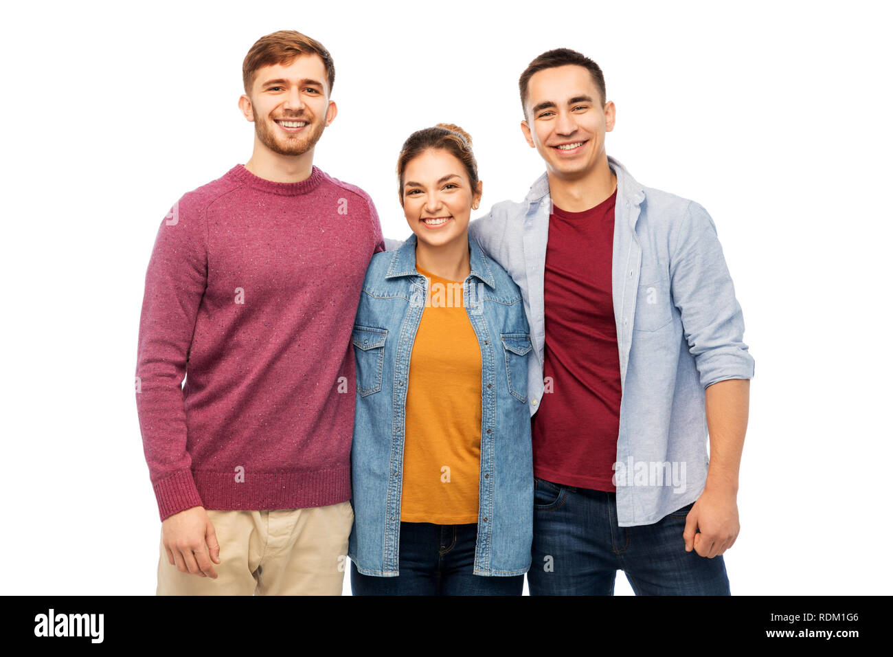 group of smiling friends Stock Photo - Alamy