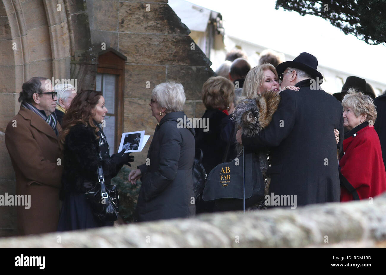 Joanna Lumley (third right) and Julia Sawalha (second left) leave All ...