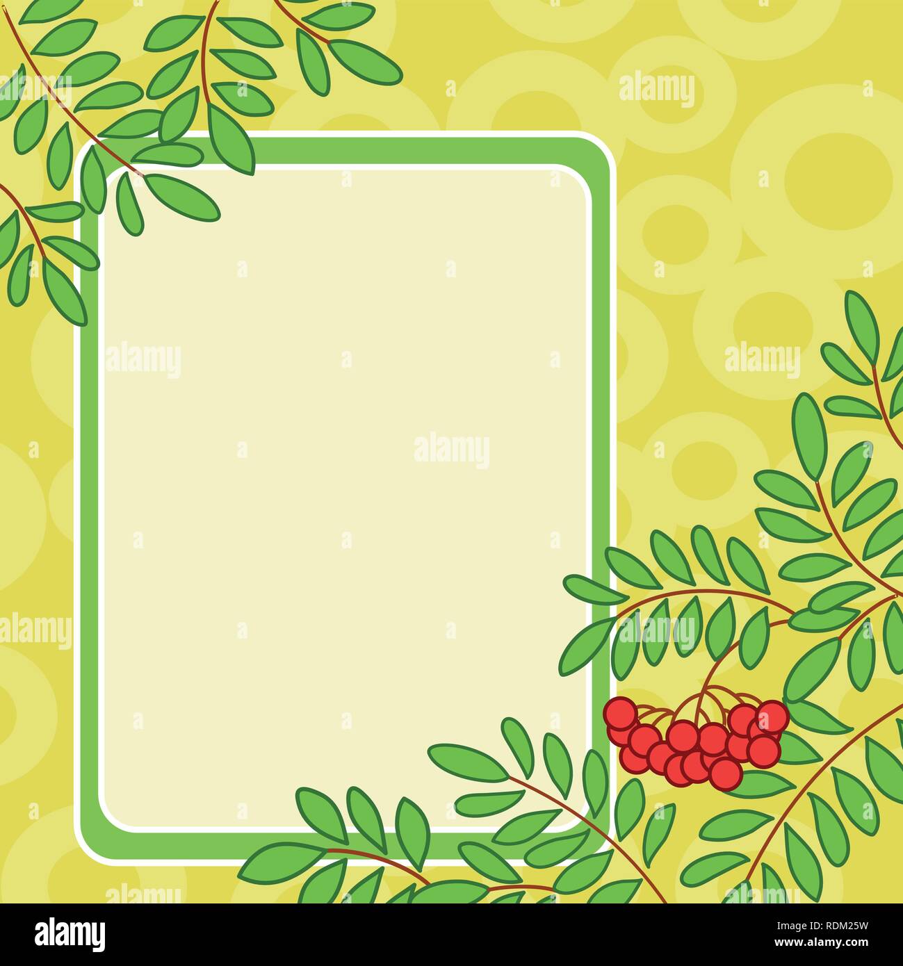 Rowanberry branch pattern Stock Vector Images - Alamy