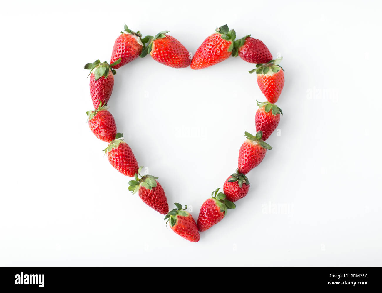heart shape made of strawberries Stock Photo - Alamy