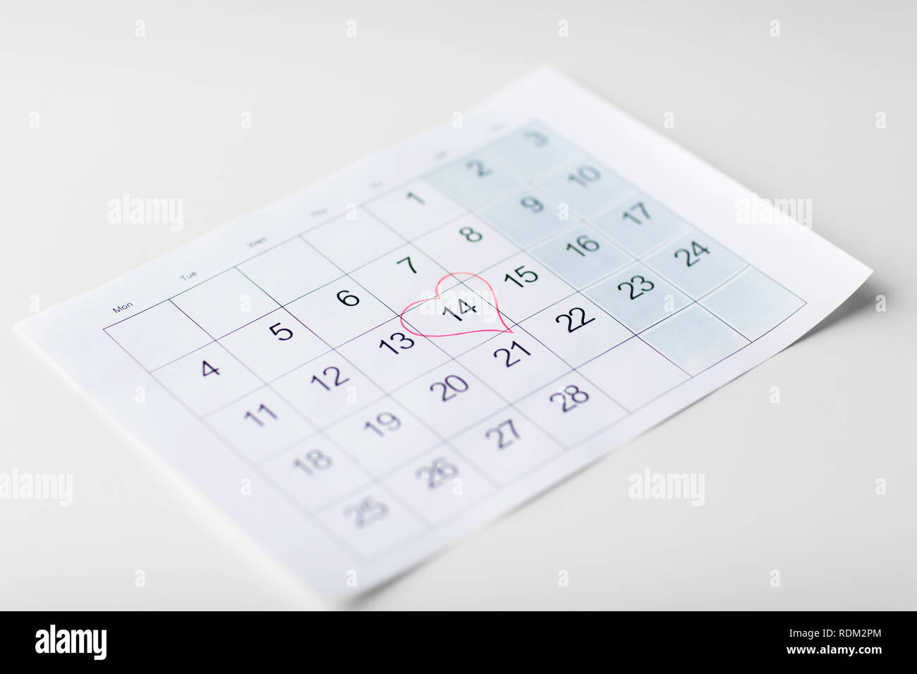 14th calendar hi-res stock photography and images - Alamy