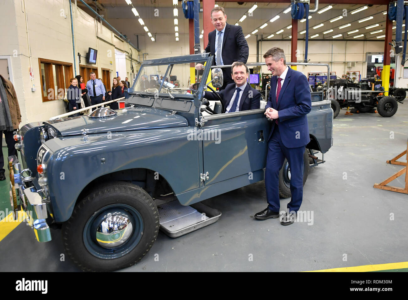 (Left to right) UK Government Minister for Wales, Nigel Adams, Defence ...