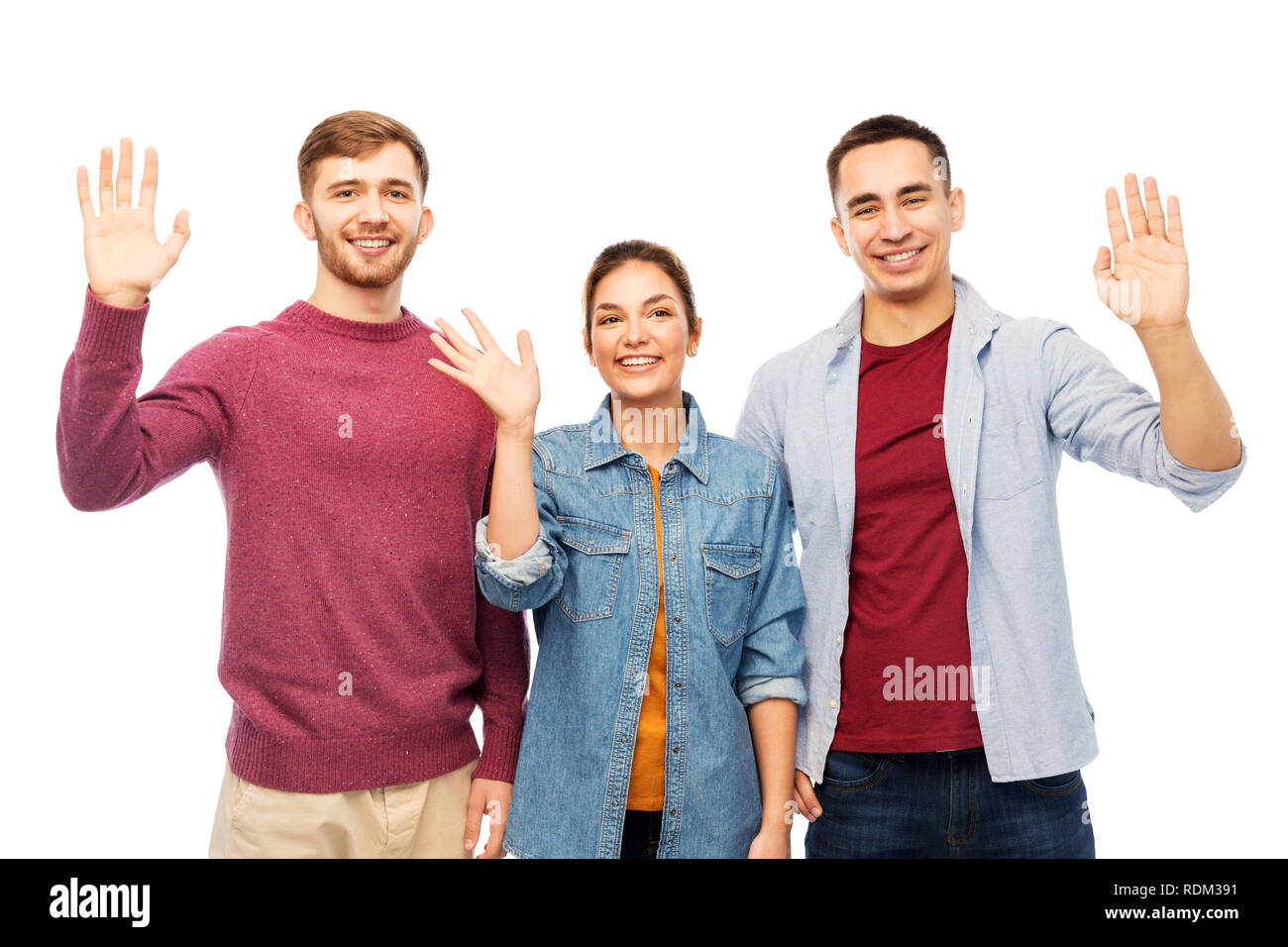group of smiling friends Stock Photo - Alamy