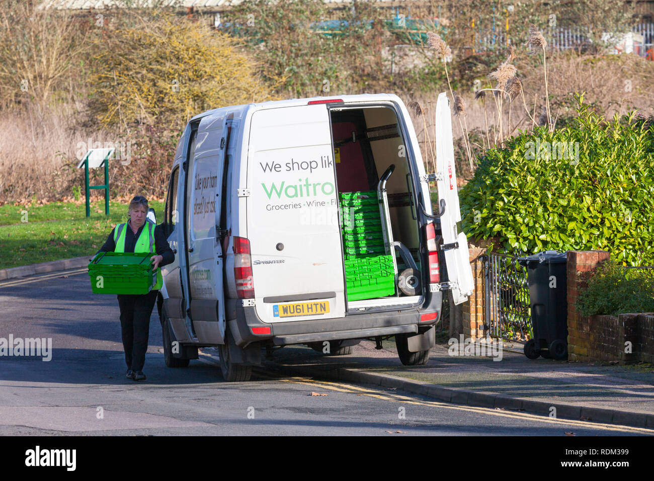 Waitrose delivery van hi-res stock photography and images - Alamy