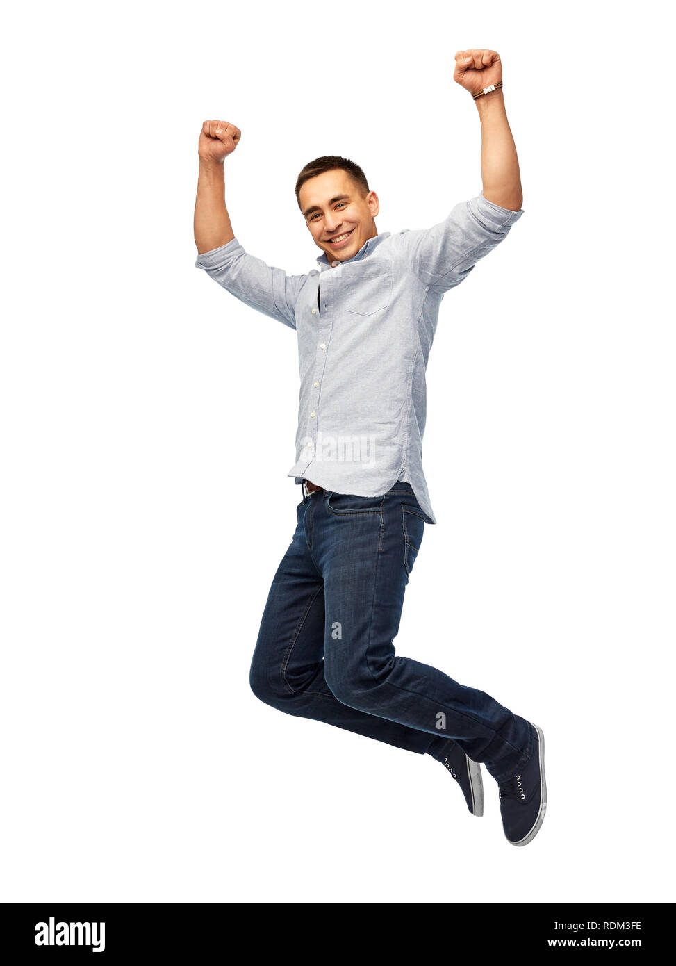 Man jumping joy victory success hi-res stock photography and images - Alamy