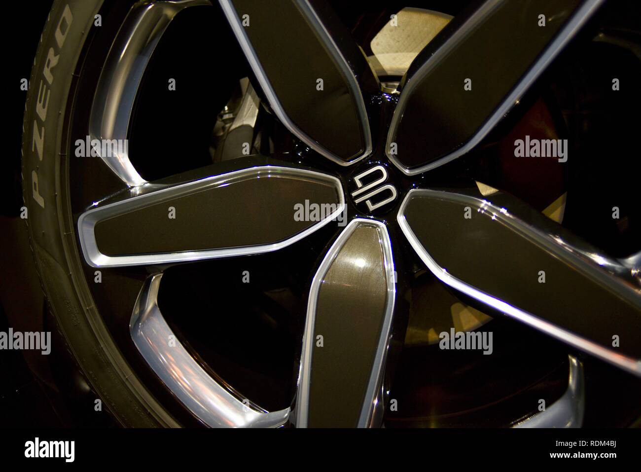 Byton all electric vehicle (EV) M-Byte concept connected car displayed ...