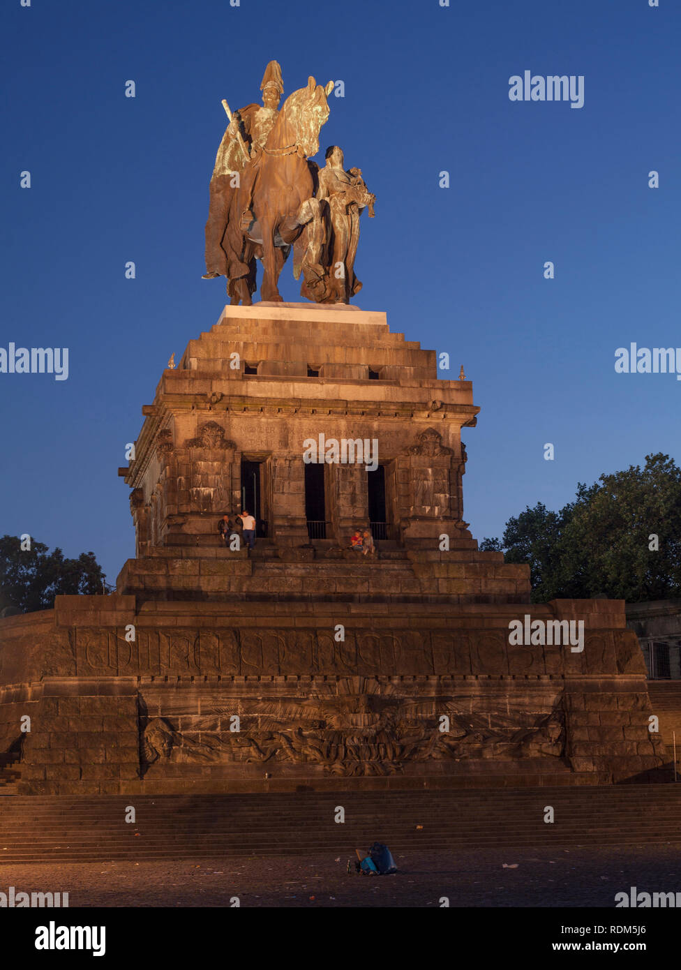 Equestrian statue of Emperor Wilhelm I, Deutsches Eck, Koblenz ...