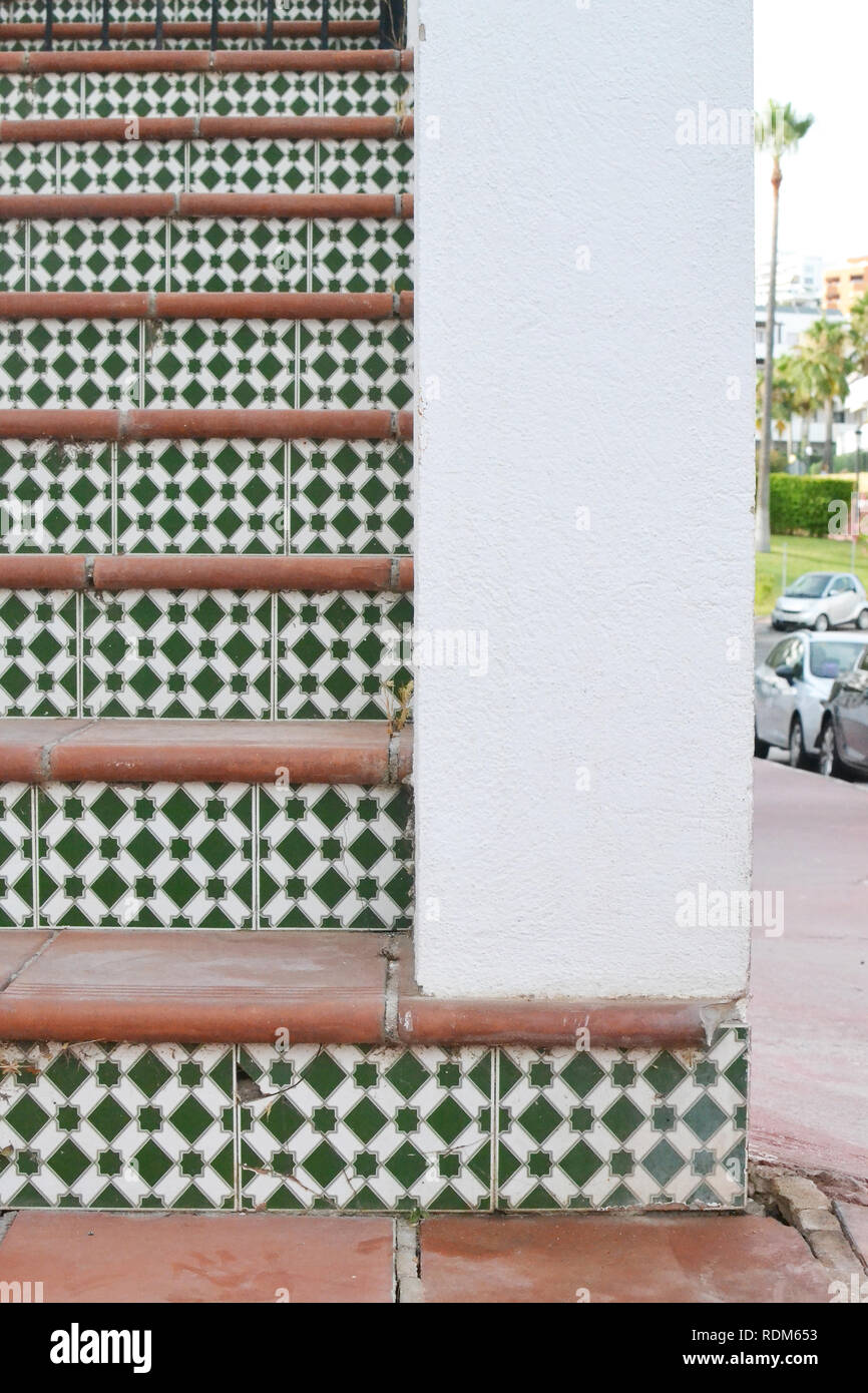 Stairs in Spain - Malaga Stock Photo - Alamy