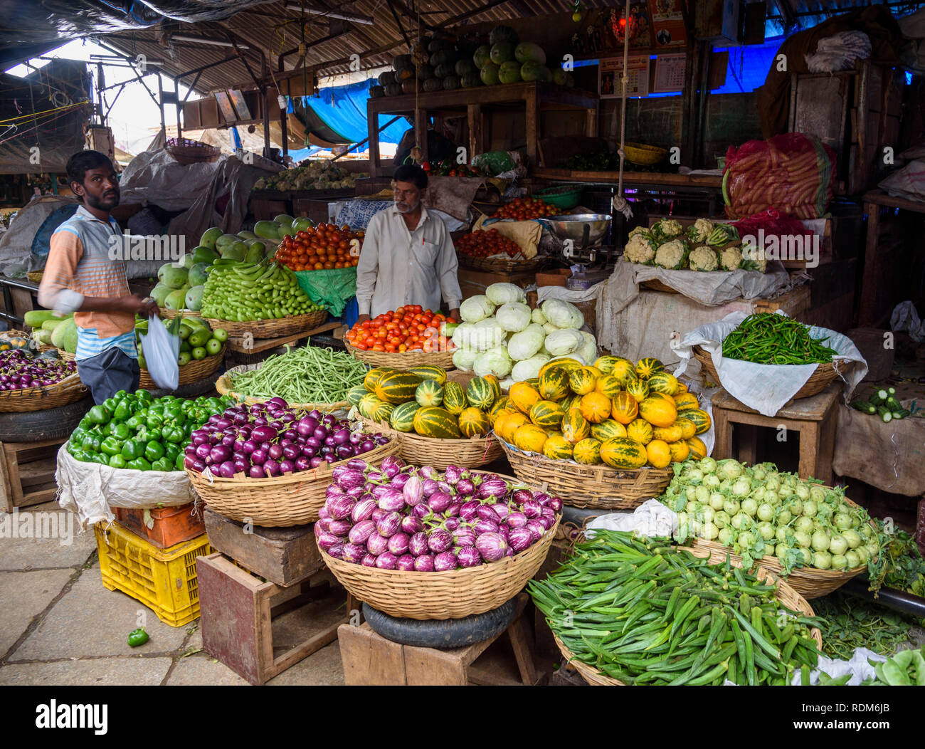Vegetable market, Devaraja market, Mysore. Mysuru, Karnataka, India ...
