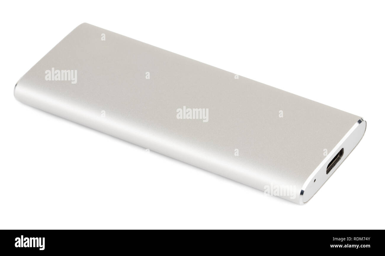 External hard disk isolated on white background Stock Photo - Alamy
