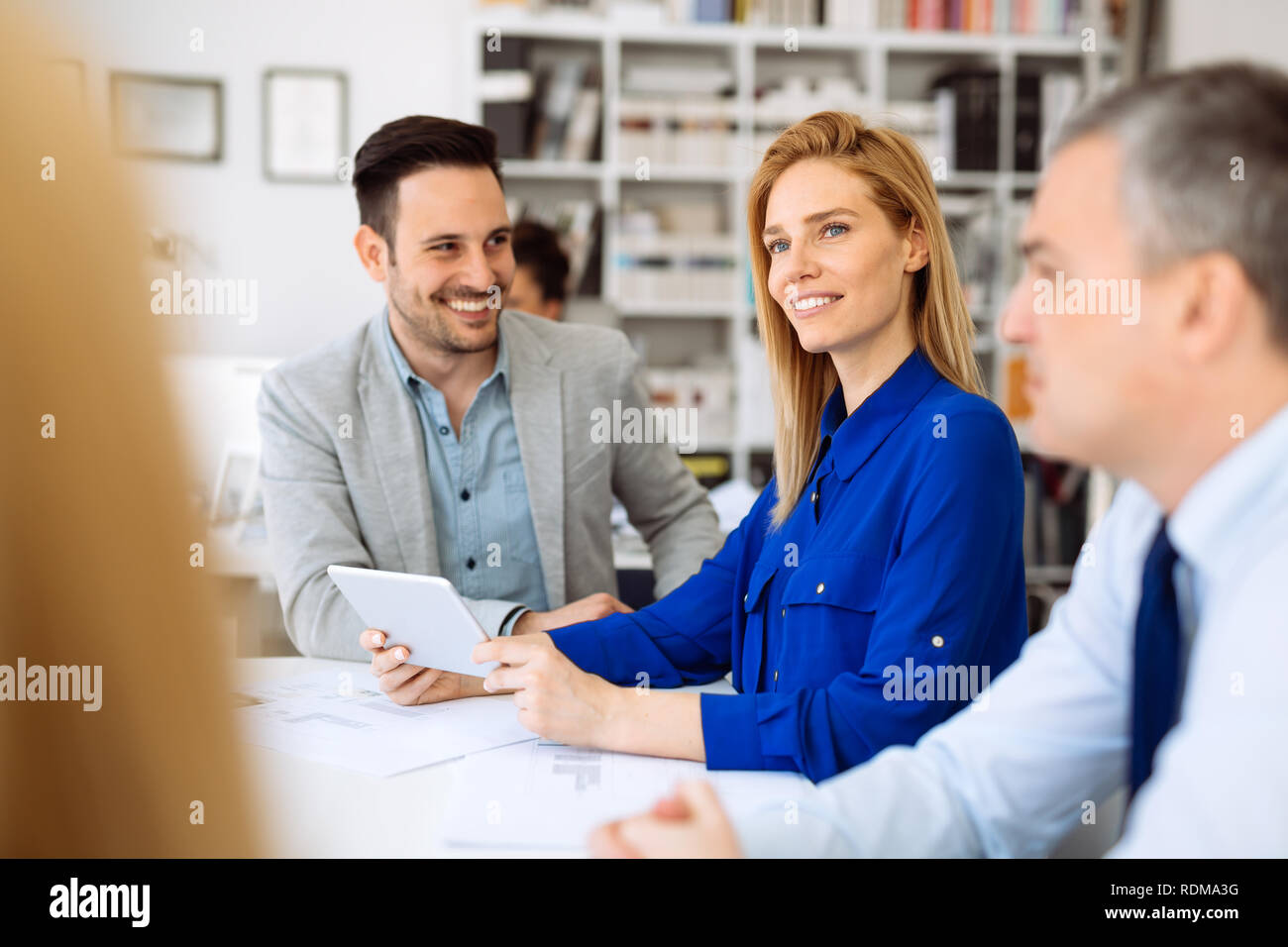 Portrait group people working hi-res stock photography and images - Alamy