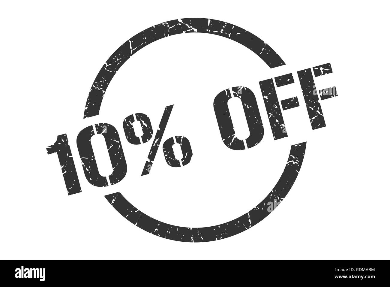 10% off black round stamp Stock Vector Image & Art - Alamy