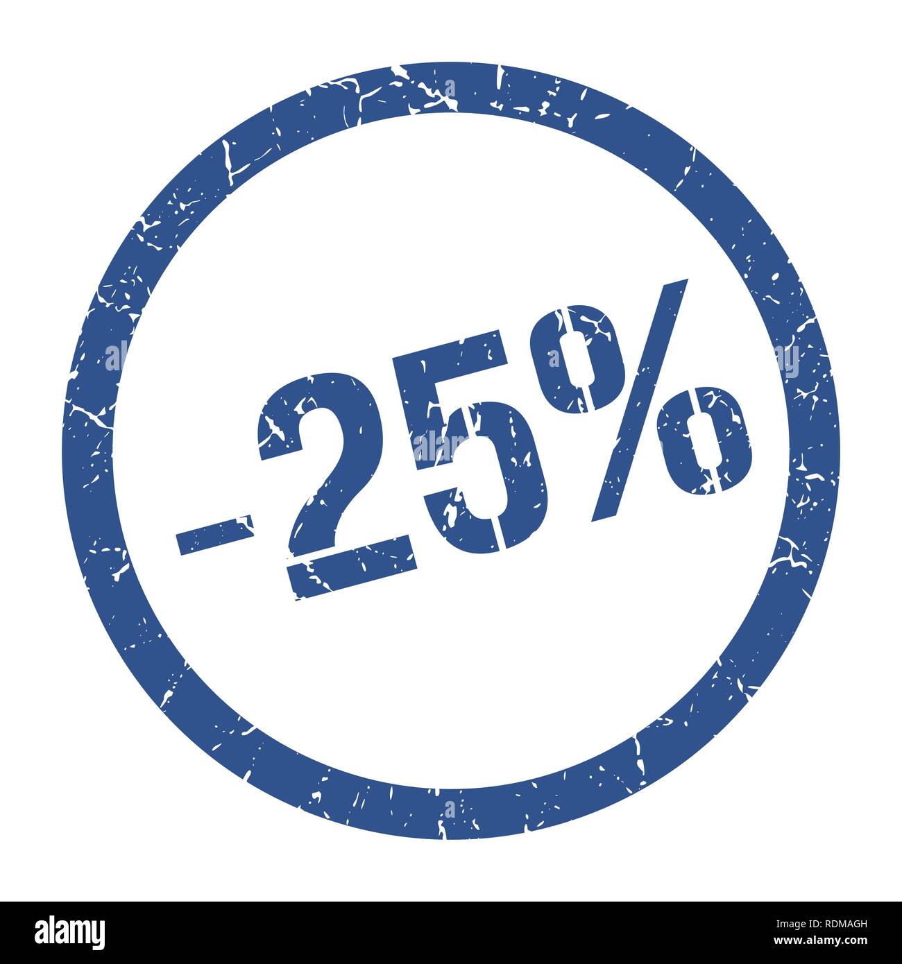-25% blue round stamp Stock Vector Image & Art - Alamy