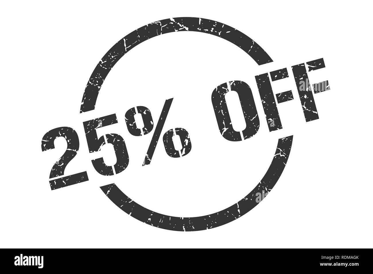 25% off black round stamp Stock Vector Image & Art - Alamy
