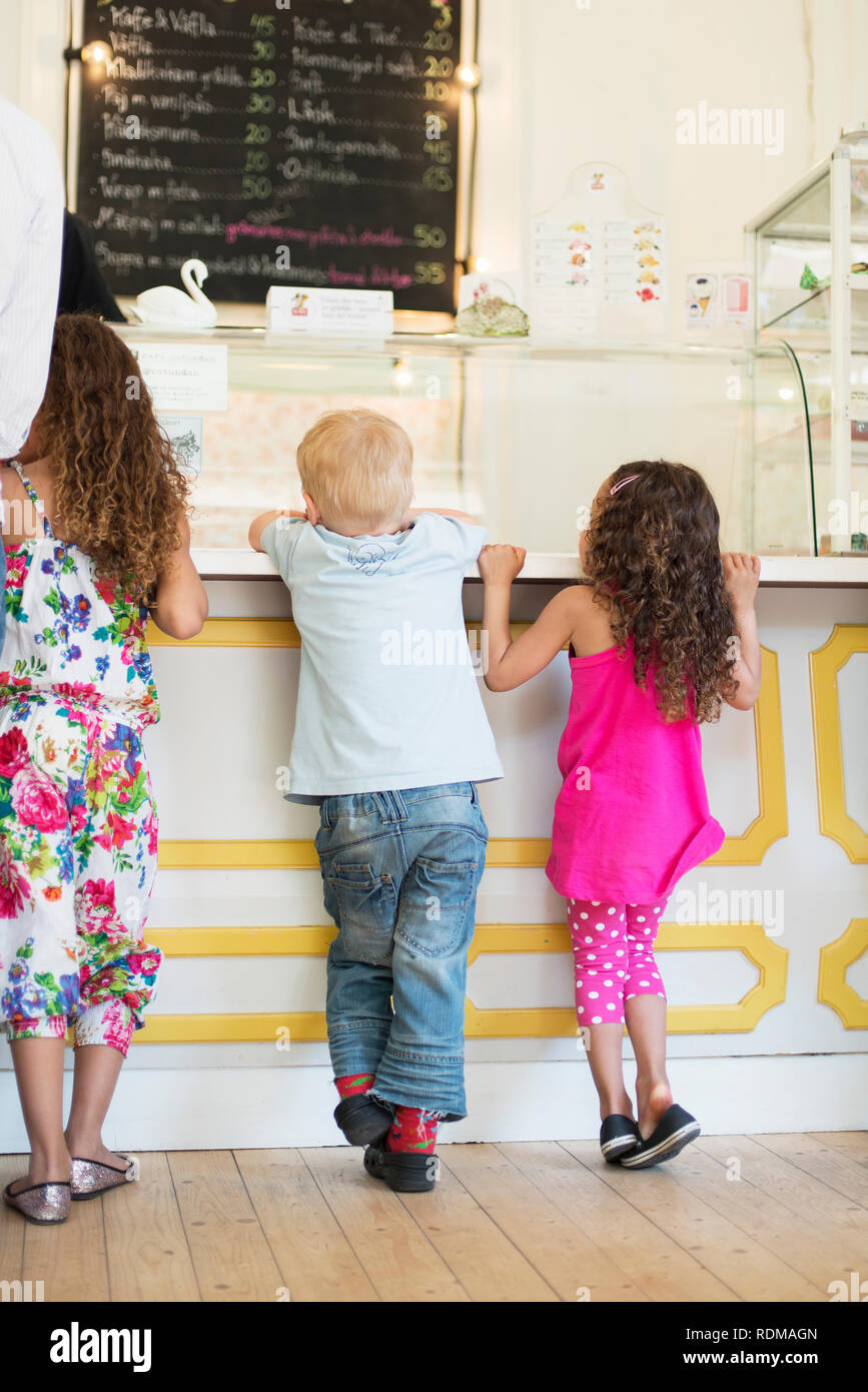 Children in cafe Stock Photo - Alamy