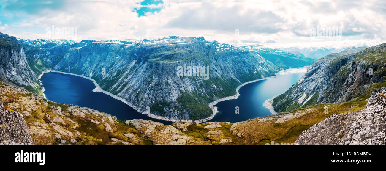 summer view to mountain bog and lake in Norway Stock Photo - Alamy