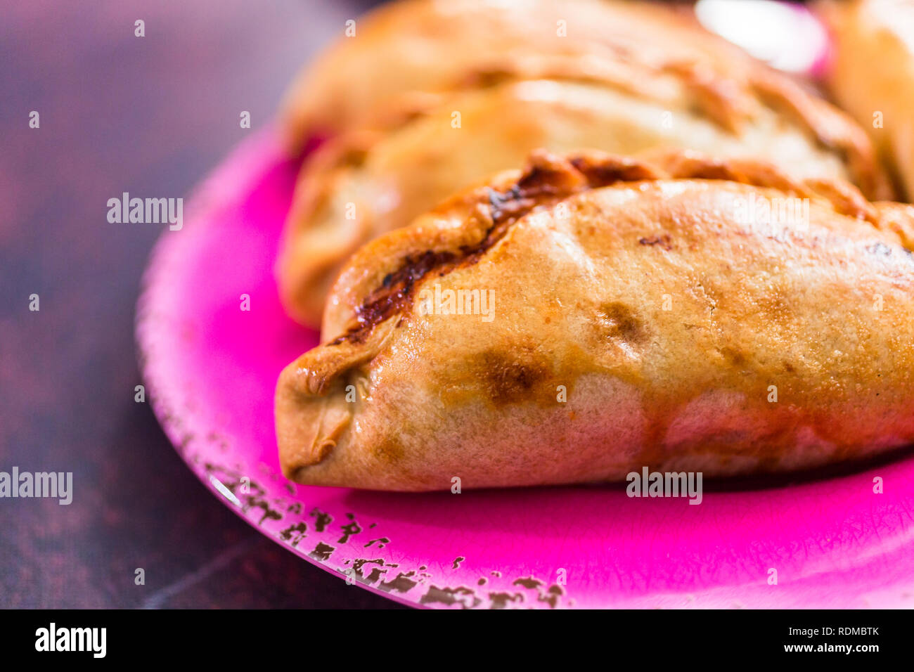 Homemade large empanadas with different staffings Stock Photo - Alamy