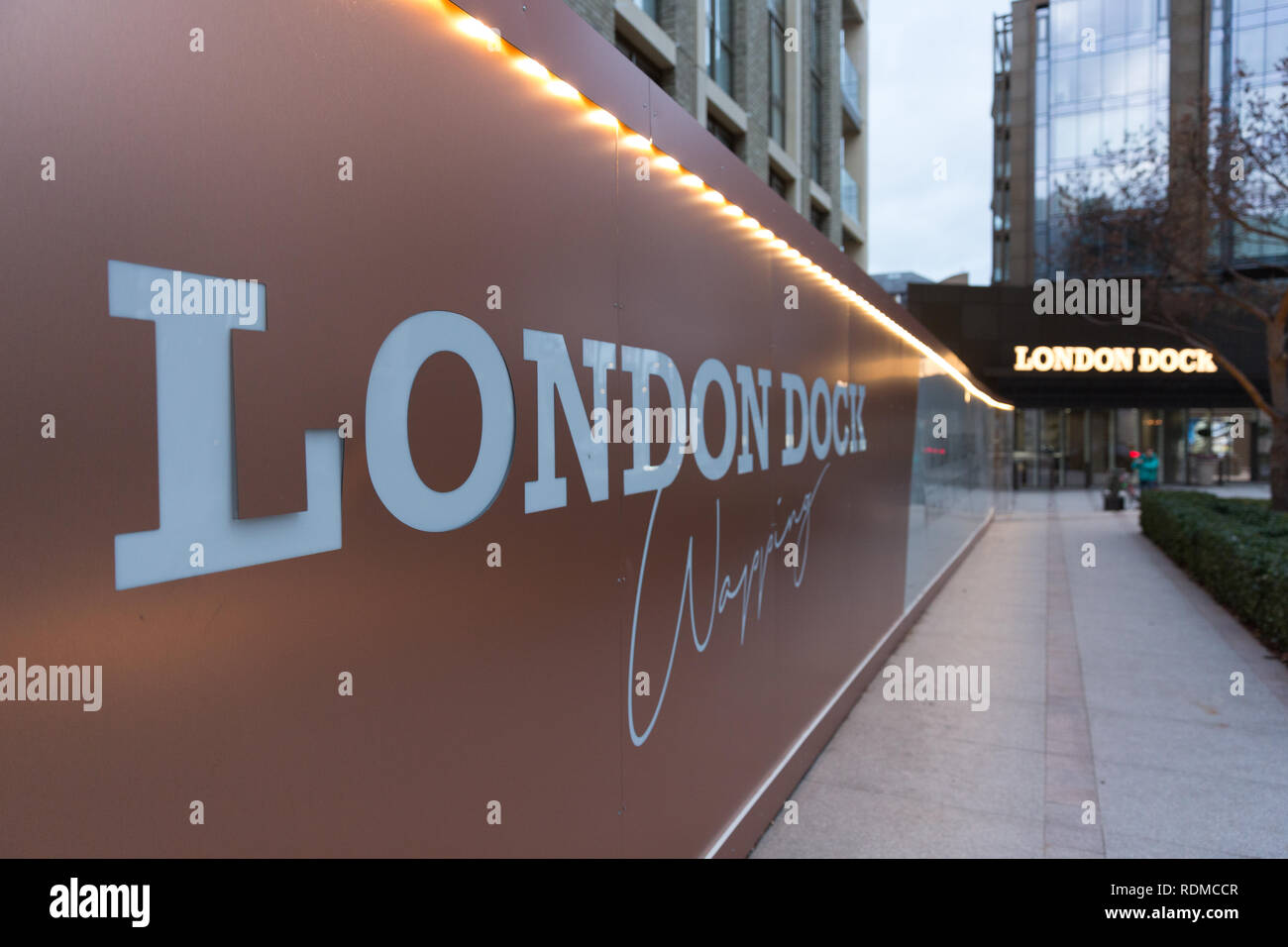 London dock by st george hi-res stock photography and images - Alamy