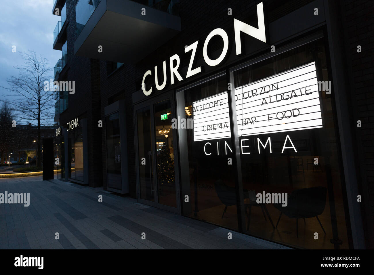 Curzon cinema aldgate london hi-res stock photography and images - Alamy