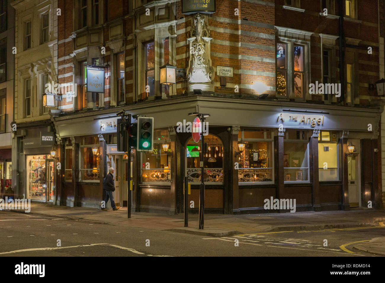 The Angel Leonard Street London Stock Photo - Alamy