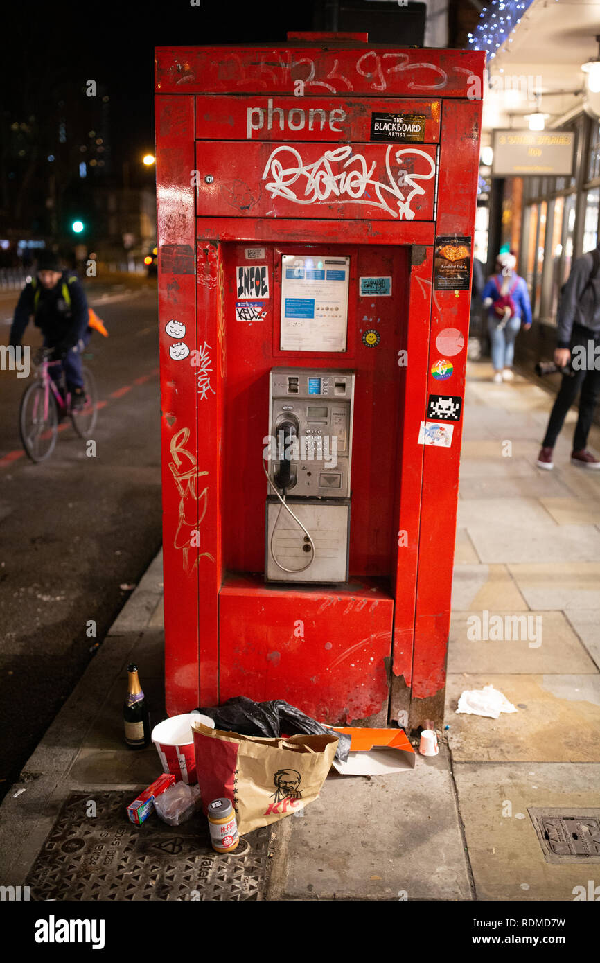 Phone box sticker hi-res stock photography and images - Alamy