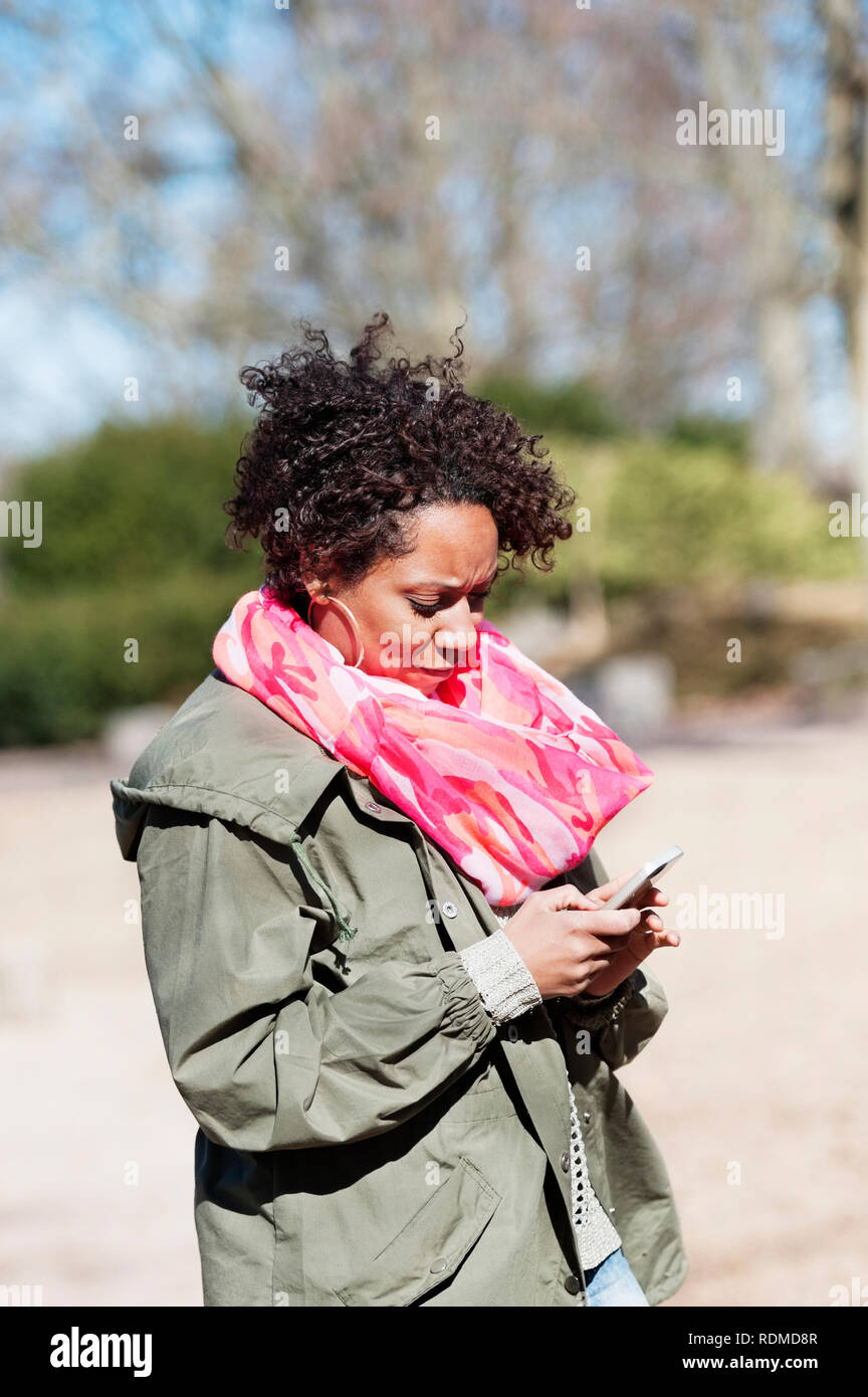 Mature woman checking skin hi-res stock photography and images - Alamy