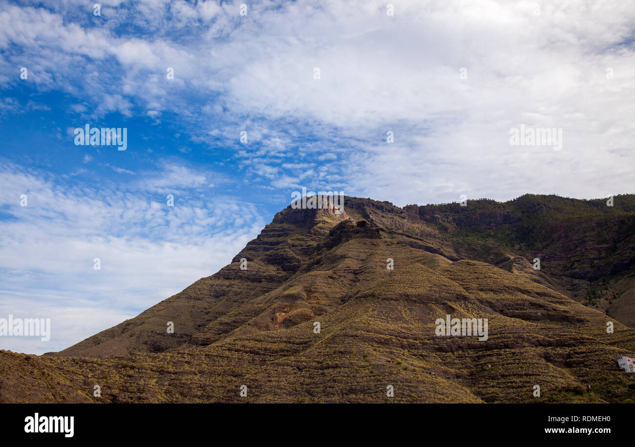 Gran Canaria, January, views from hiking path La Ruta Del Cartero ...