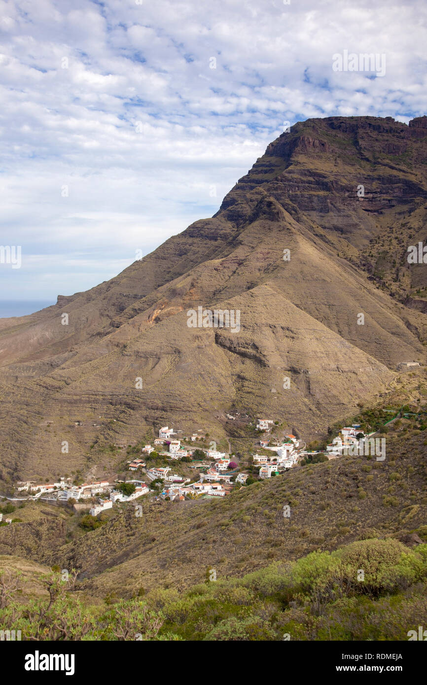 Gran Canaria, January, views from hiking path La Ruta Del Cartero ...