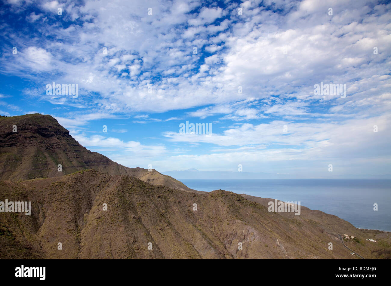 Gran Canaria, January, views from hiking path La Ruta Del Cartero ...