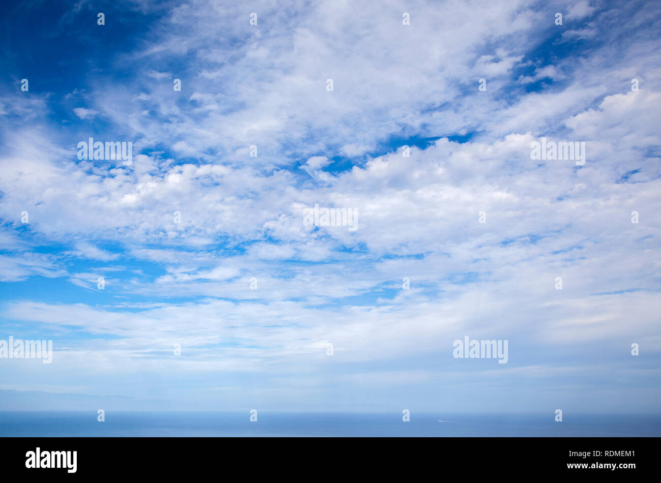 cloudscape over ocean natural background of predominantly sky Stock ...