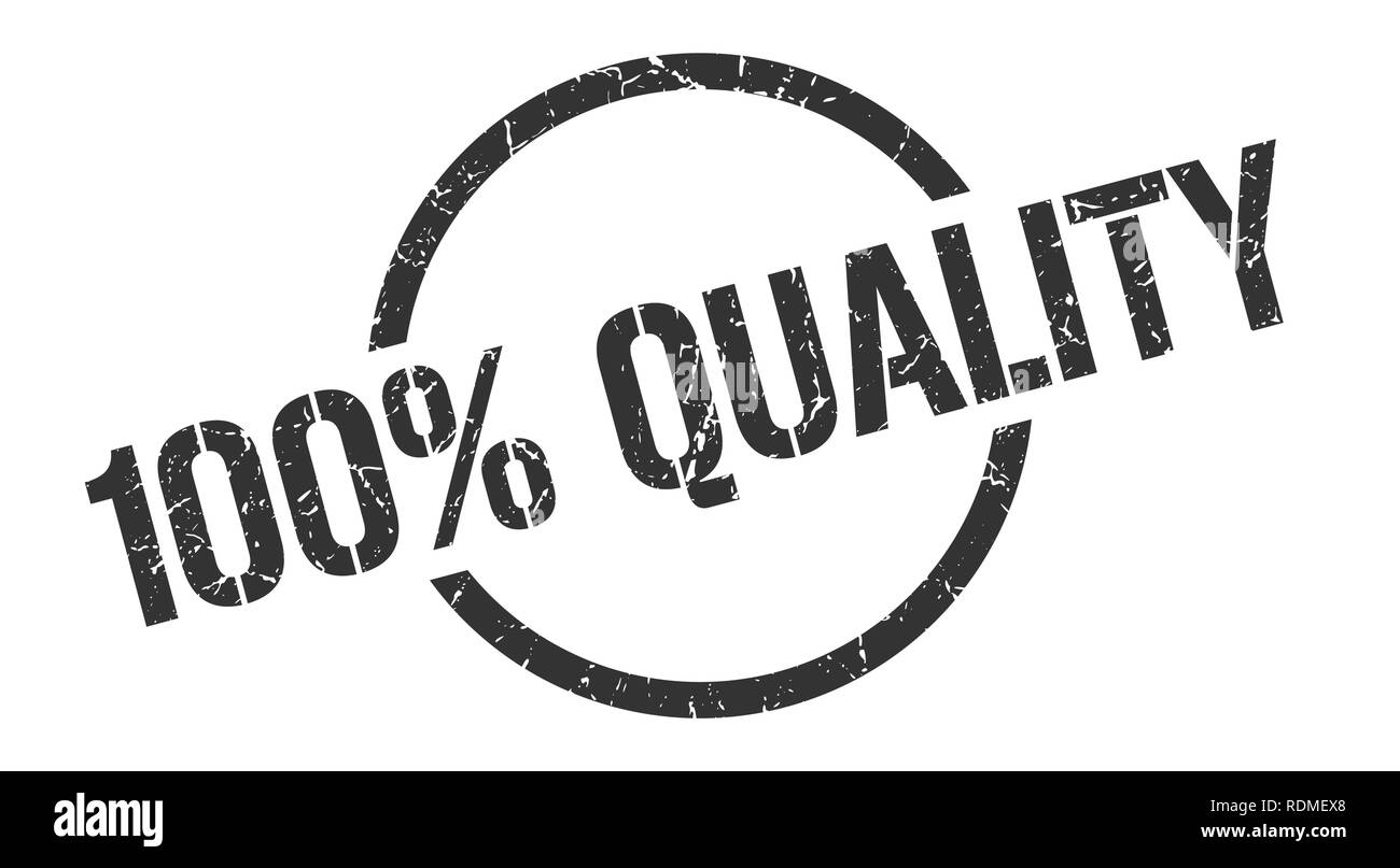 100 percent quality stamp Black and White Stock Photos & Images - Alamy